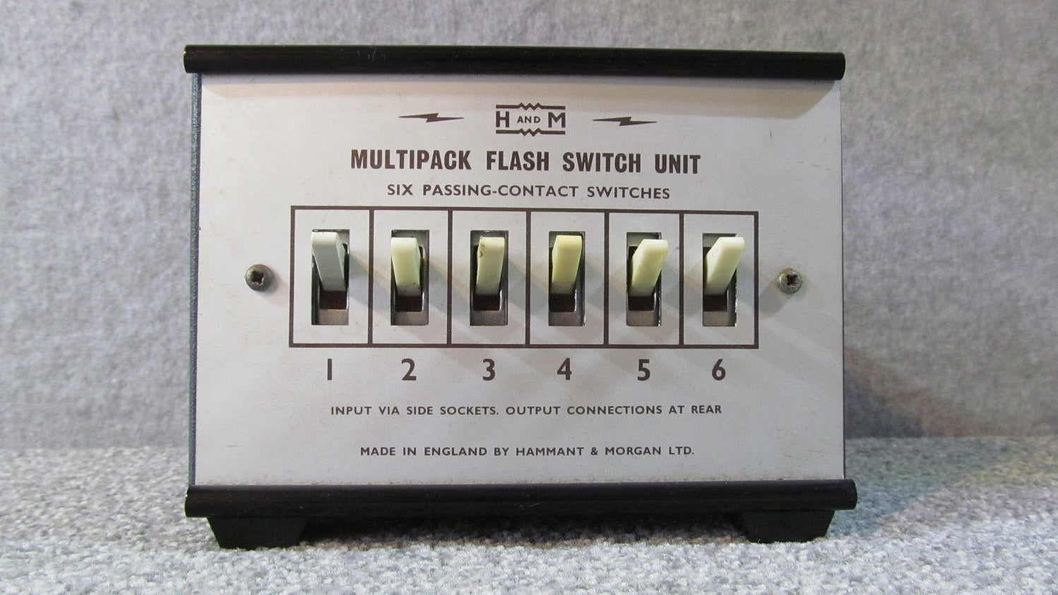 Hammant and Morgan Switch Console. Used. Containing Six Flash Switches ...