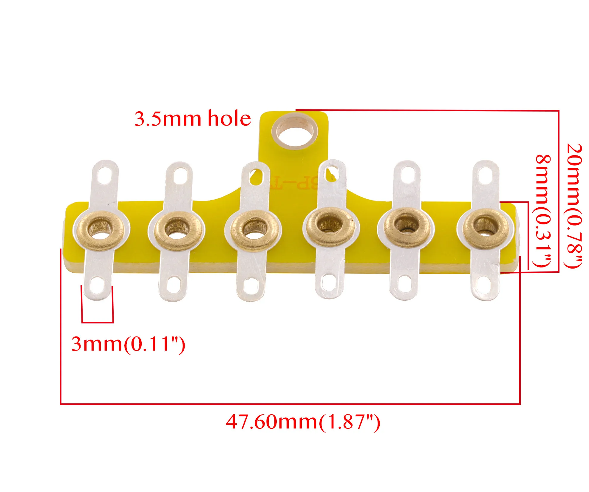 Tag Strip Solder 6-way – handem electronics